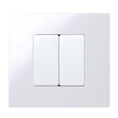 Interruptor unipolar Simon 27 Play blanco 10AX 250V medio elemento