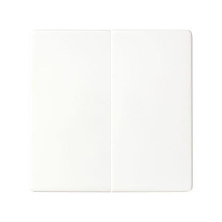 Tecla doble blanca Simon 82 55x55 mm compatible 75/77