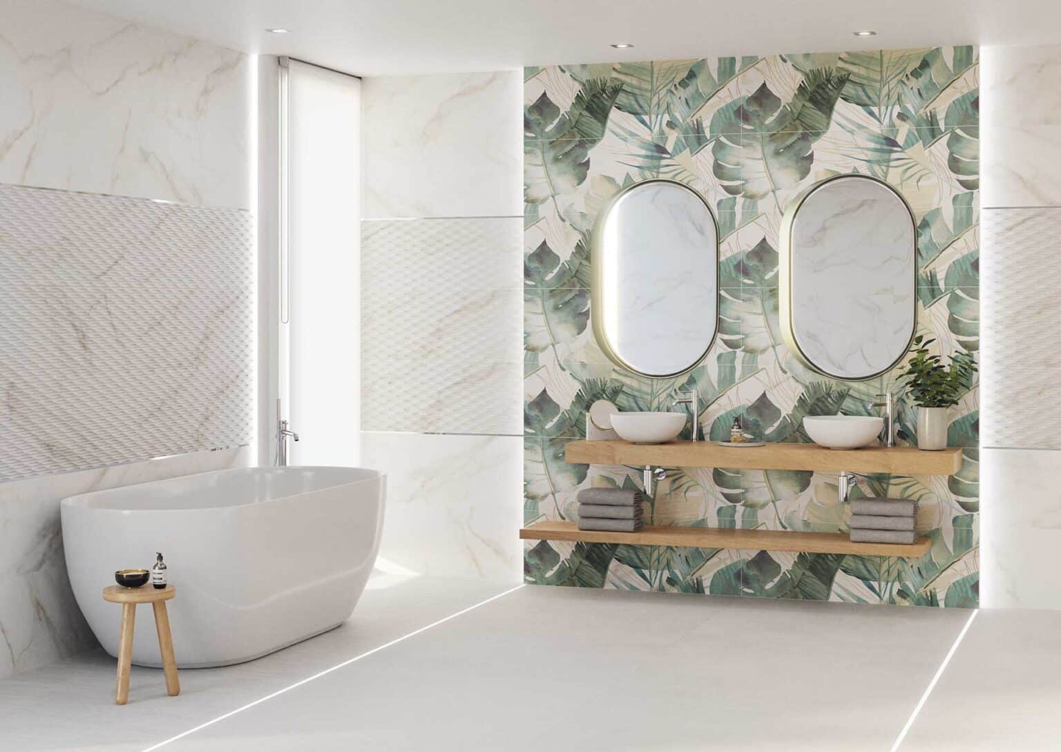 Azulejos con flores, la moda botánica llega a tu baño - Ferrolan Blog